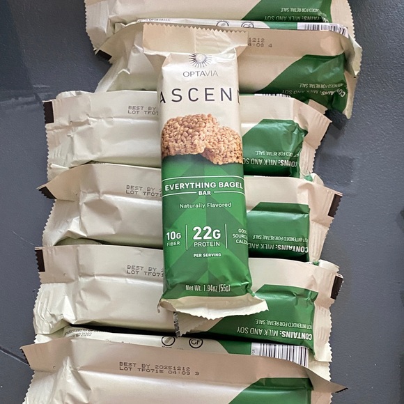 Optavia | Dining | Optavia Ascent Everything Bagel Bars 8 Count | Poshmark